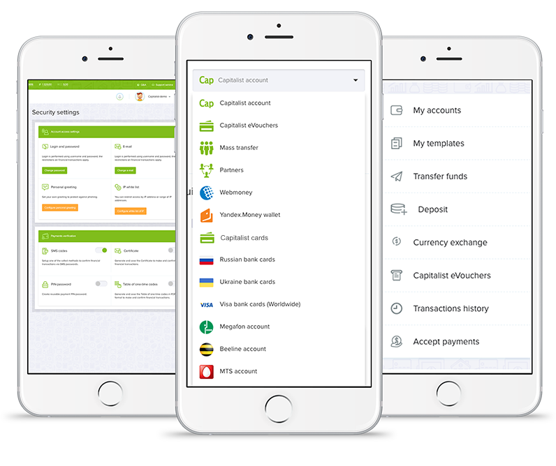 Capitalist.net - Convenient online payment system